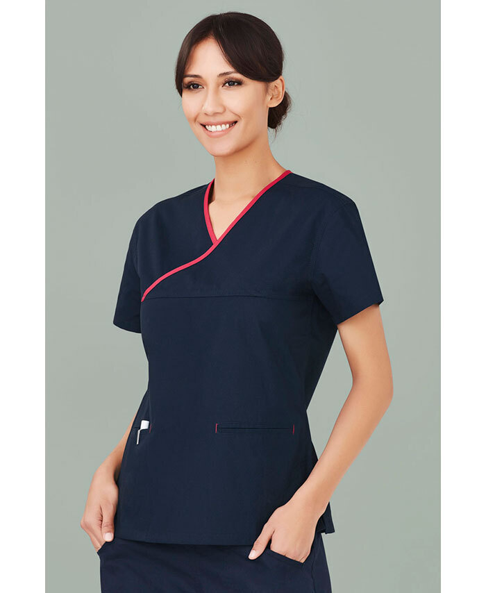 Biz Collection Scrubs - Ladies Crossover Top | Nursing Scrubs Australia ...