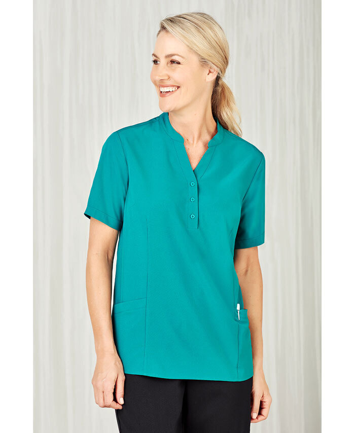 Biz Care Florence Womens Plain S/S Tunic | Healthcare Tunic Australia ...